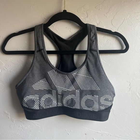 adidas | Intimates & Sleepwear | Adidas Gray And White Large Logo With ...